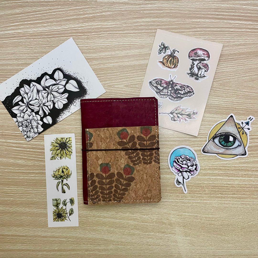 Documented Journey - illustrations, stickers, journals